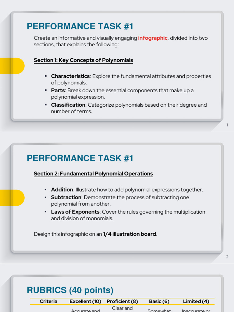 Performance Task #1 | PDF