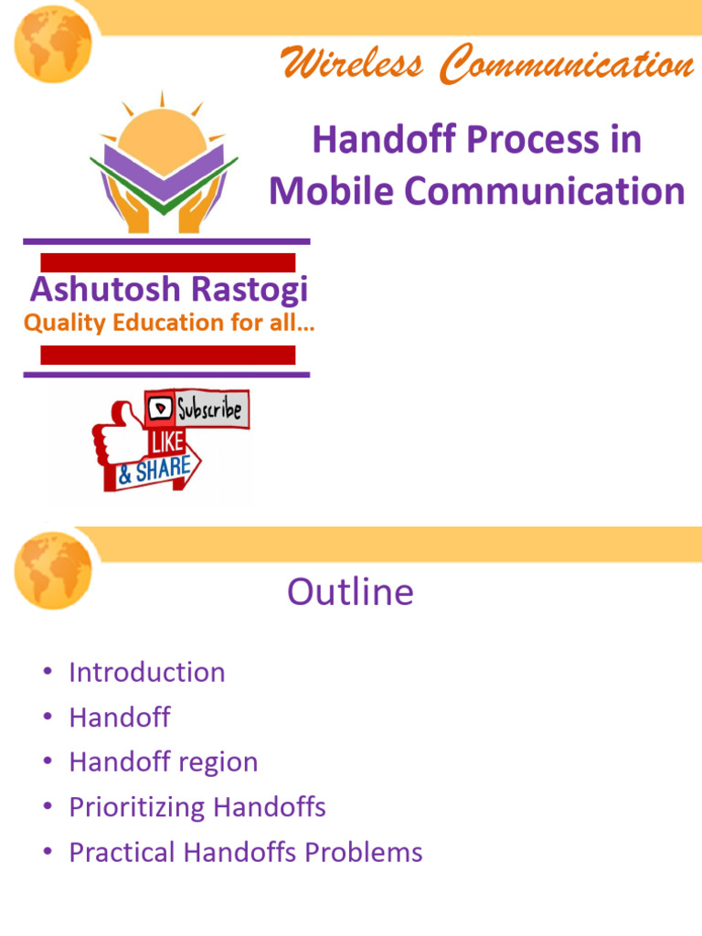 4-Handoff Process in Mobile Communication | PDF