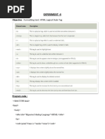 HTML Personal Info Page Guide | PDF