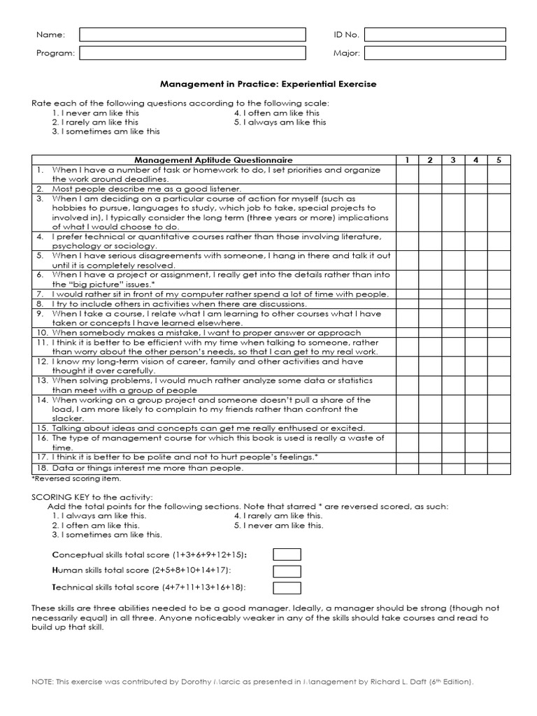 01 Management Aptitude | PDF | Self-Improvement