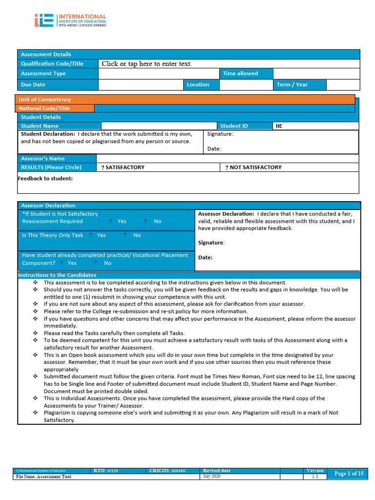 Assessment Task 1 Pdf
