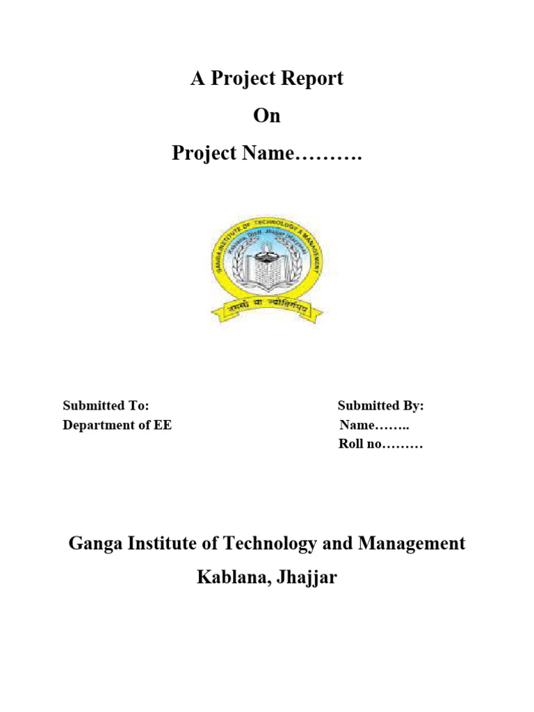 Project Report Format 7th Sem | PDF | Computers