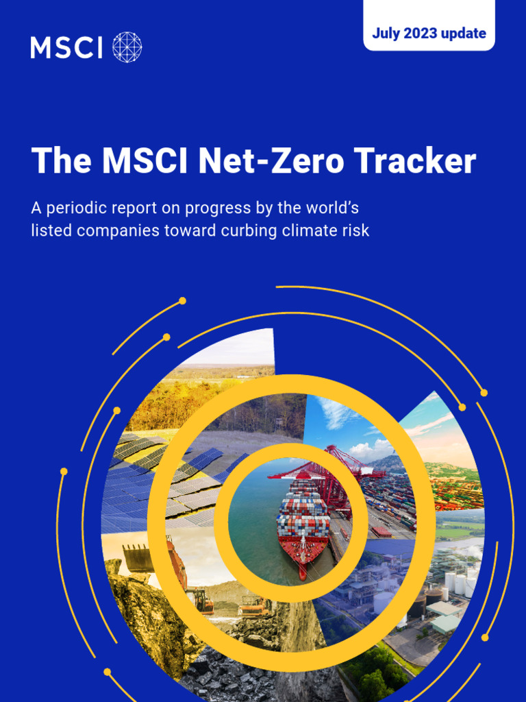 The MSCI Net Zero Tracker July 2023 1693476971 | PDF