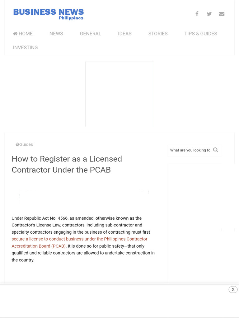 PCAB Contractor License Guide | PDF | Certified Public Accountant | License