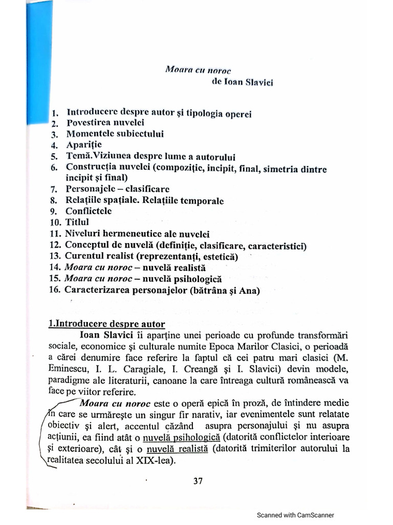 Moara Cu Niroc | PDF