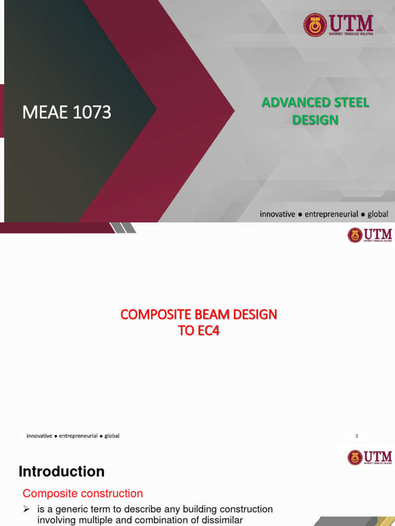 Composite Beam Design to EC4 Standards | PDF