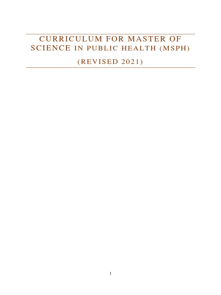 MPH Hsa | PDF