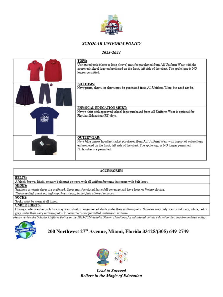 Uniform Policy 2023 2024docx | PDF
