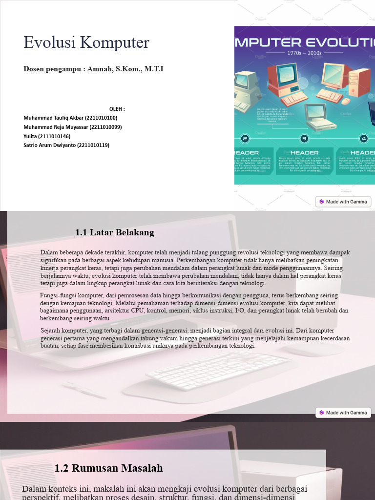 Presentasi Evolusi Komputer | PDF