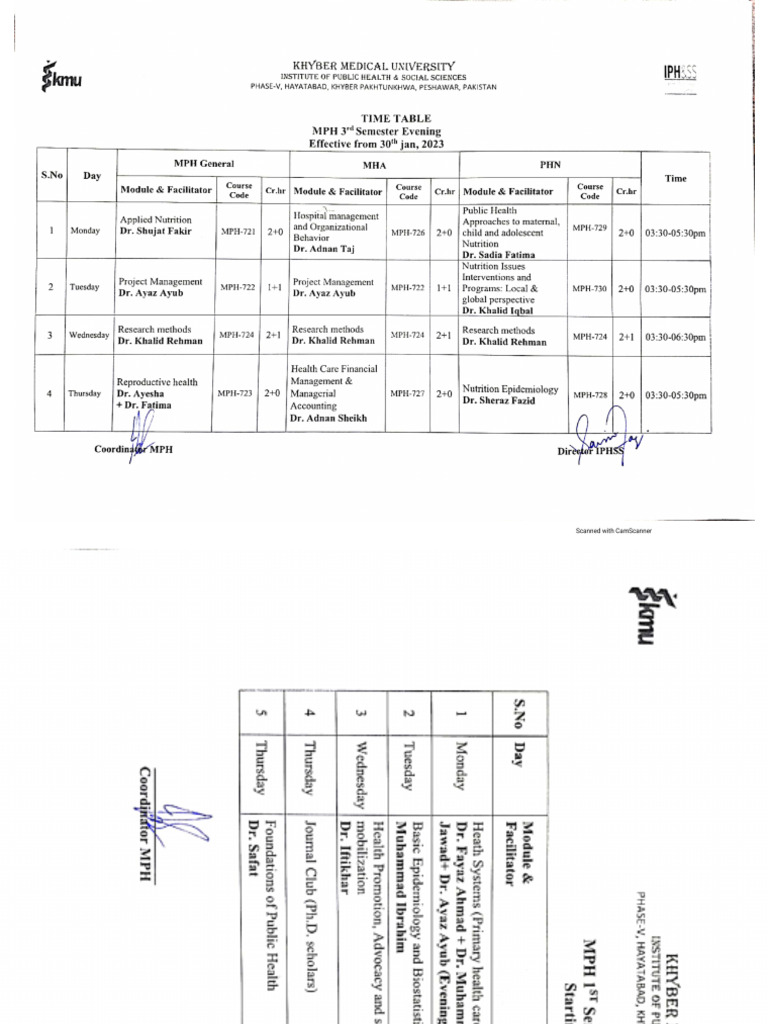 Time Table 01-30-2023 13.03 | PDF