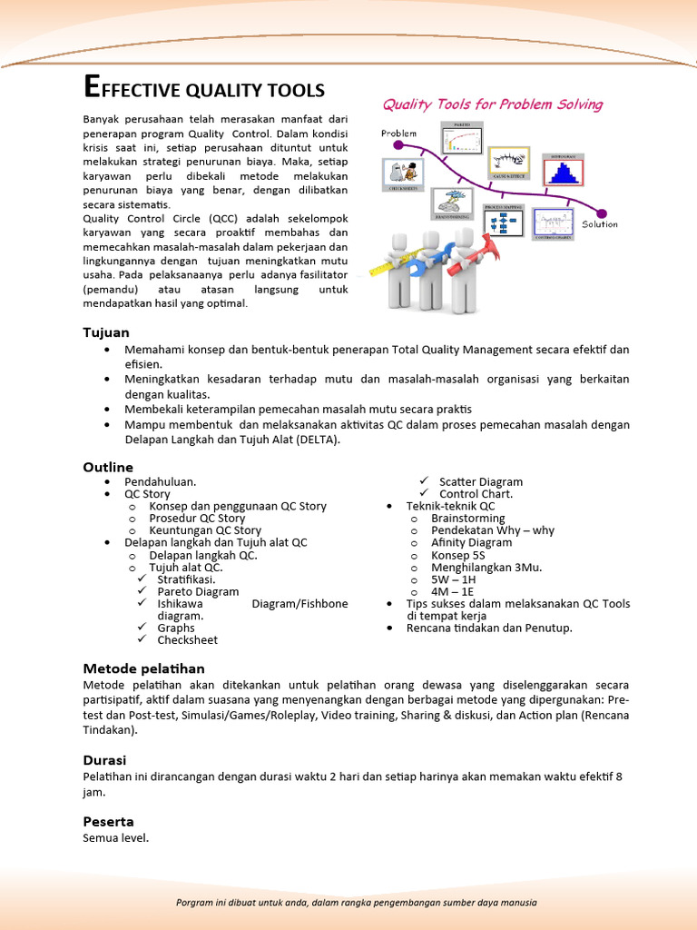 Brochure - Effective Quality - TOOLS | PDF | Bisnis
