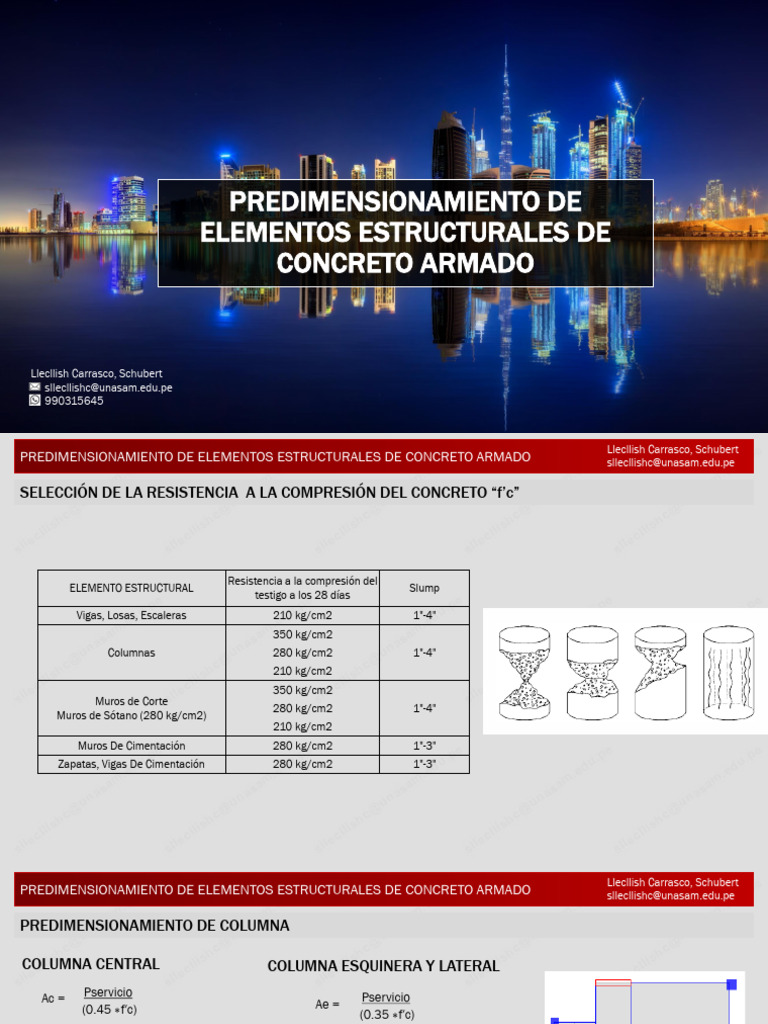 Predimensionamiento Estructural en Concreto | PDF | Ciencia y matemáticas