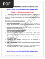 Physical Education Class 12 Chapter 1 Notes | PDF | Sports & Recreation