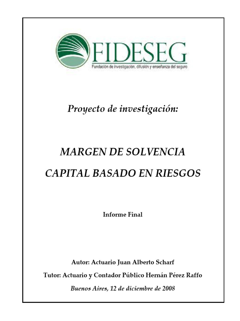 Solvencia II CBR | PDF