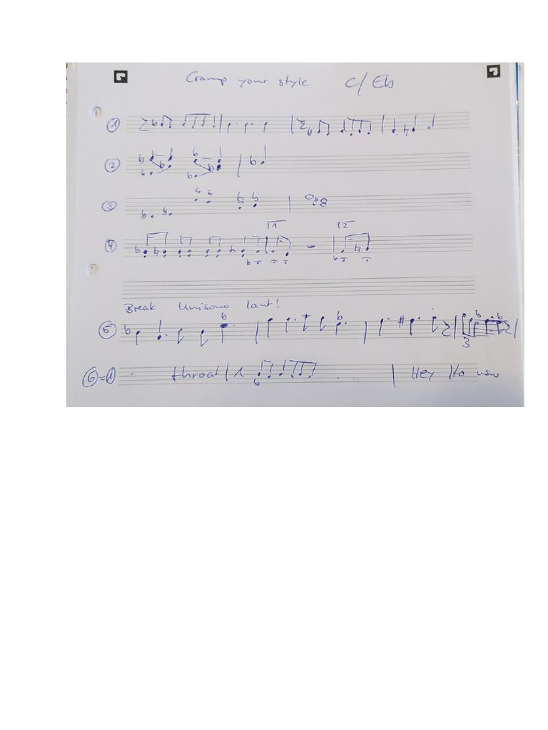 Cramp Your Style Horns | PDF
