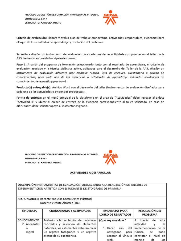 Desarrollo Actividades Ev4-2 | PDF