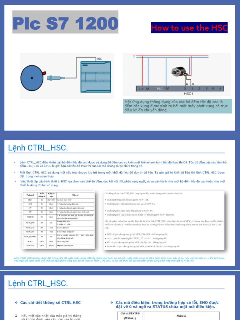 Topic Cách S D NG HSC Trên S7 1200 | PDF