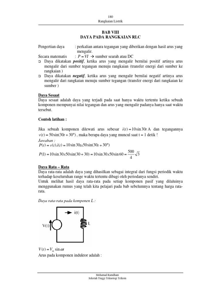 Daya Sesaat Dan Rata-Rata | PDF