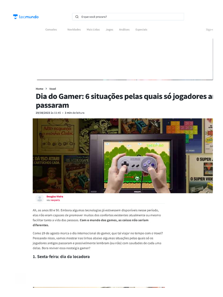 Coisas Que Só Gamers Antigos Passaram | PDF