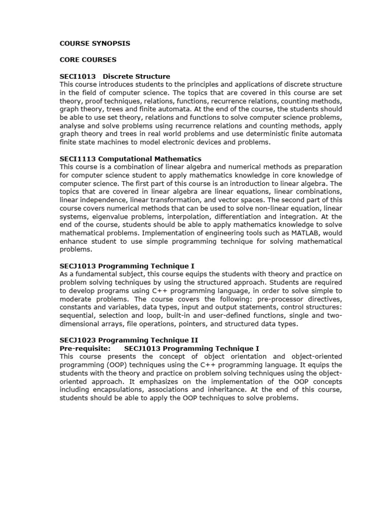 Subject For Software Engineering Course Malaysia | PDF | Information Security | Databases