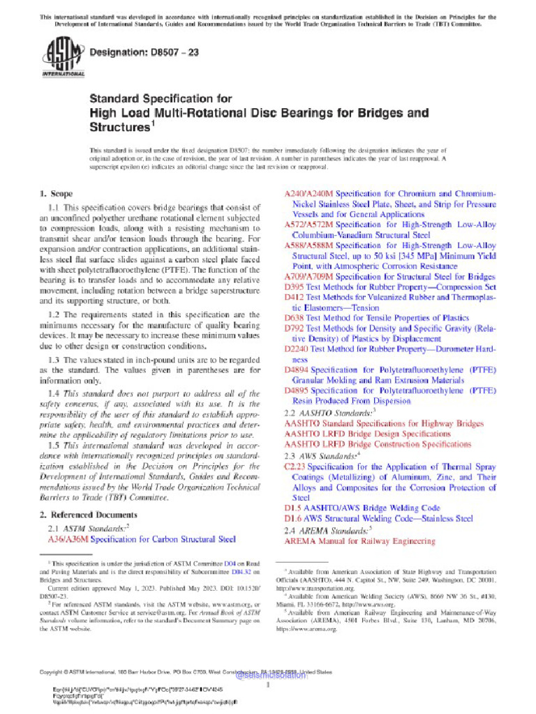 HLMR Bearings and ASTM D8505 Standards | PDF | Home & Garden