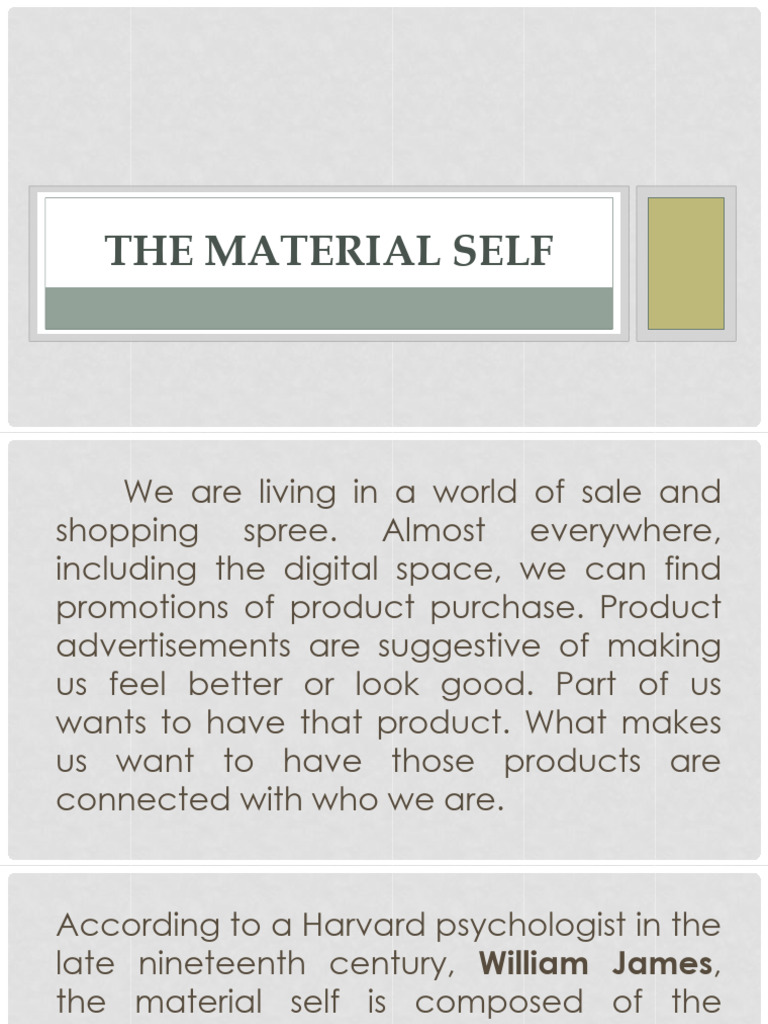 The Material Self | PDF