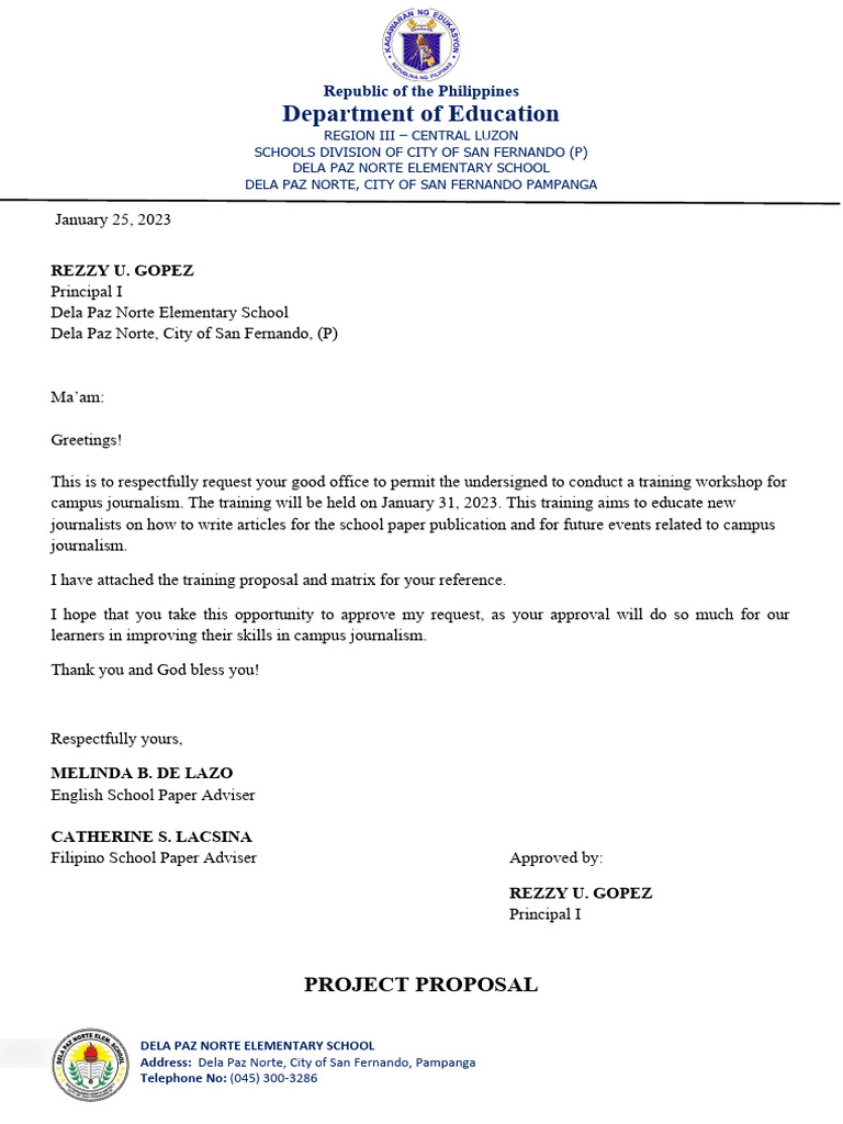 Proposal Matrix Intent Letter Program | PDF