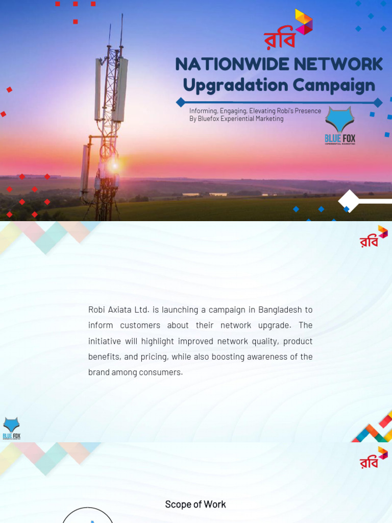 Robi Network Upgradation Celebration Campaign Plan Pdf