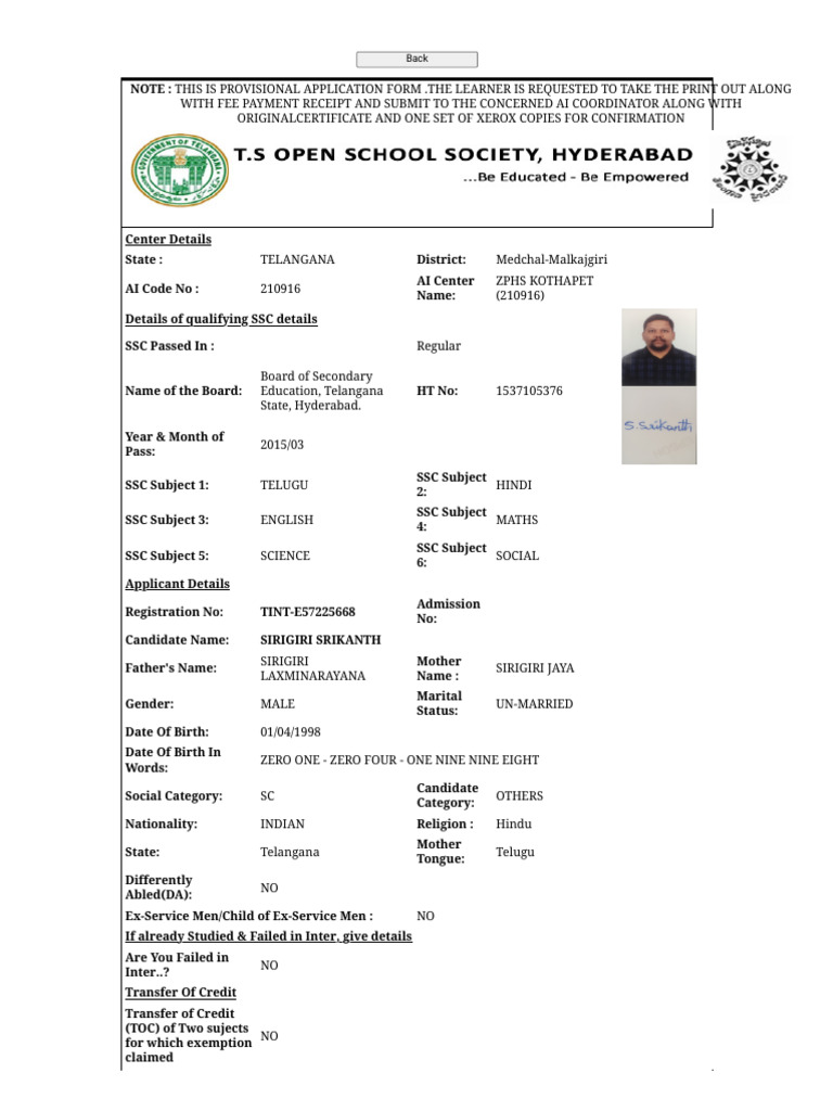 TOSS Intermediate | PDF