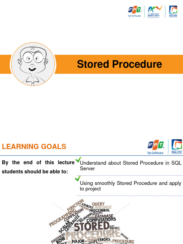 ASQL Lecture 05 Stored Procedure v2.0 | PDF | Computers | Technology & Engineering
