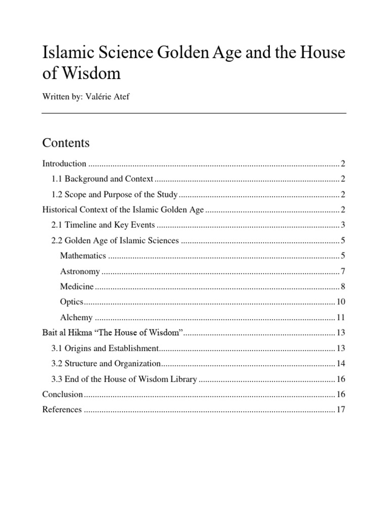 Islamic Science Golden Age and The House of Wisdom | PDF