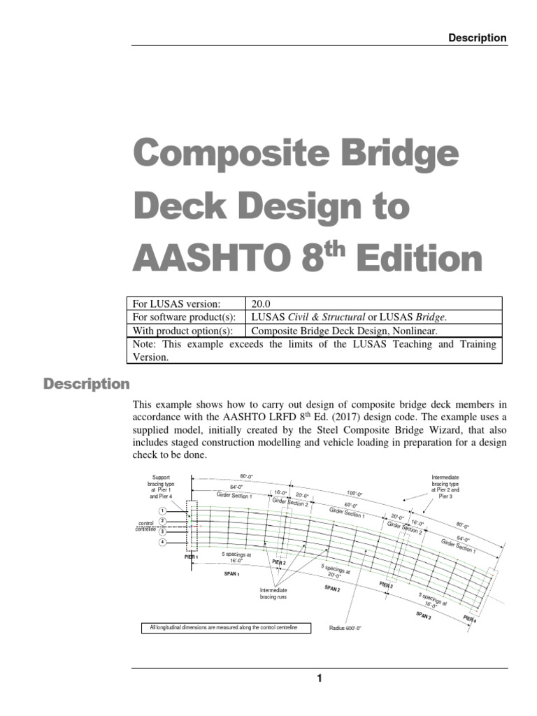 Composite Bridge Deck Design | PDF