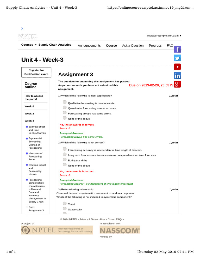 Noc19 mg21 Assignment4 | PDF