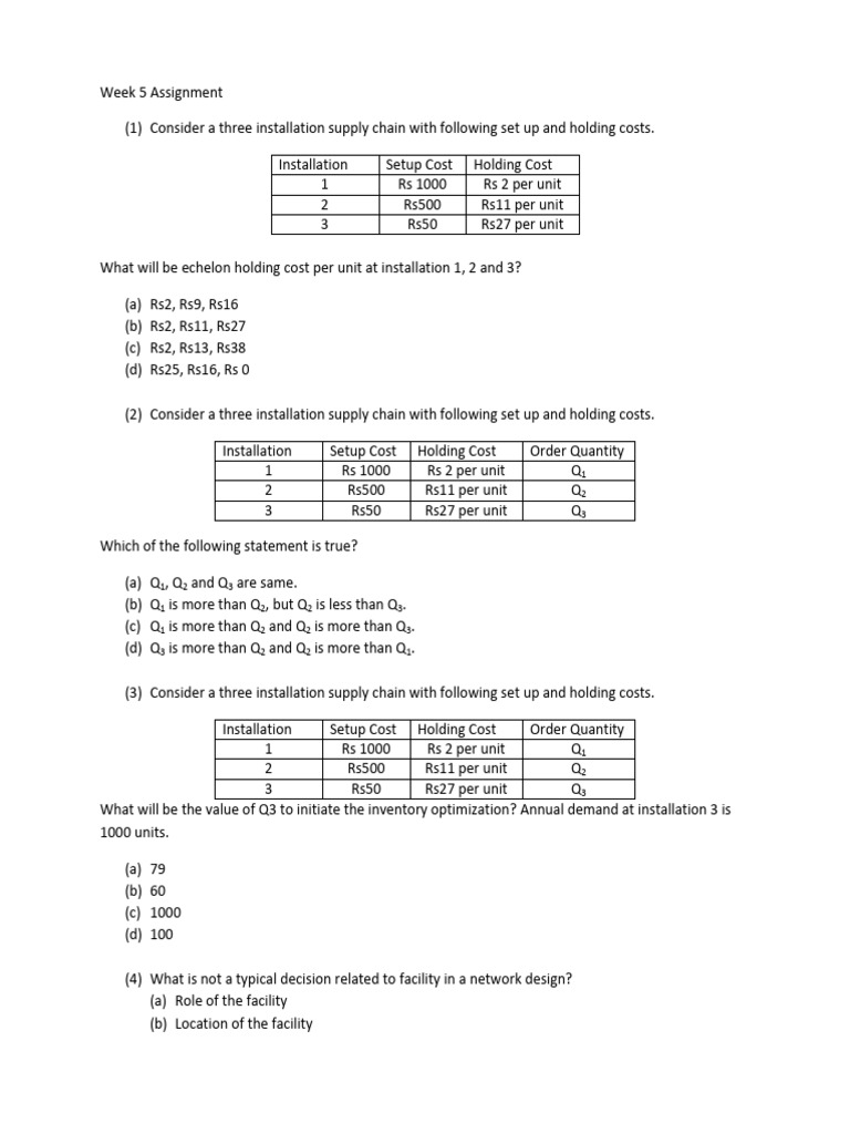 Week5 Assignment | PDF | Economies Of Scale | Externality