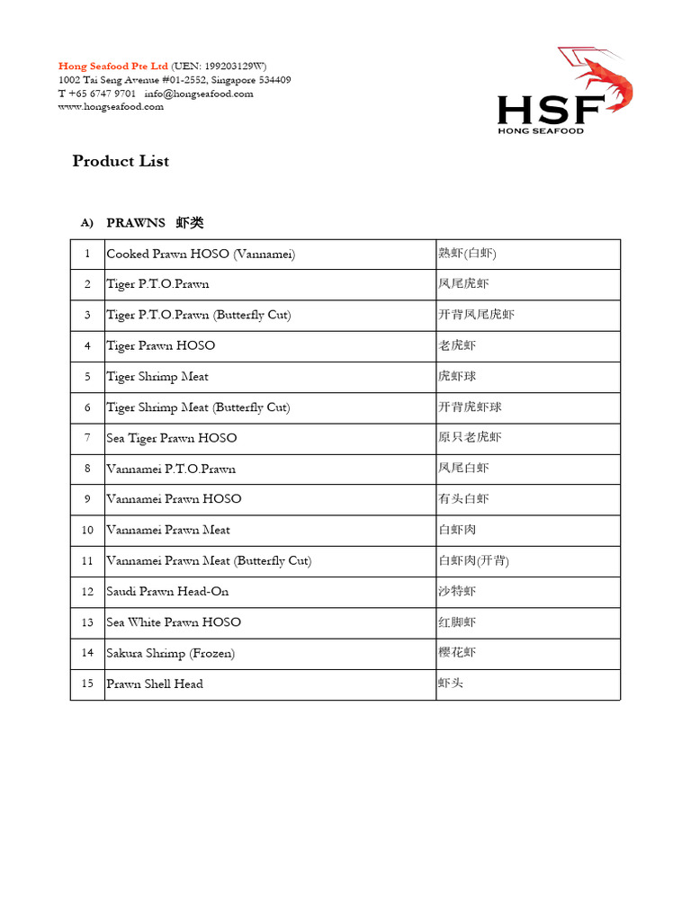 Product List | PDF