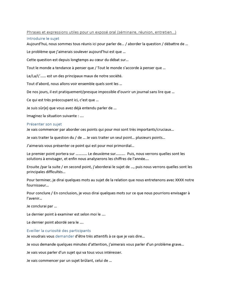 Phrases-et-expressions-utiles-pour-un-exposé-oral | PDF