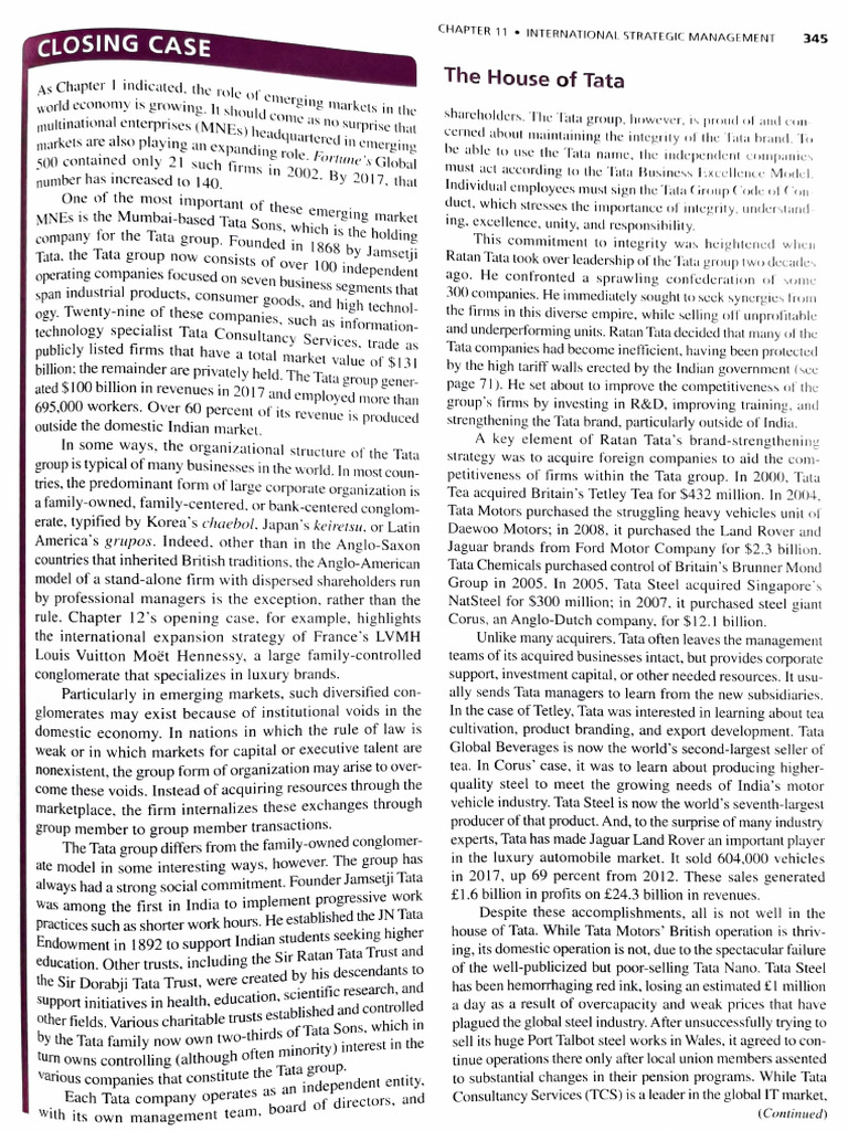 Tutorial 9 The House of Tata Page 1 | PDF | Economies