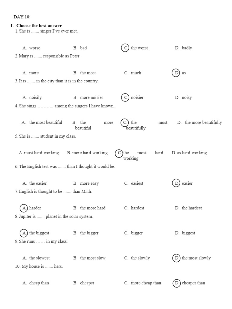 Exercises (Grade 8) | PDF