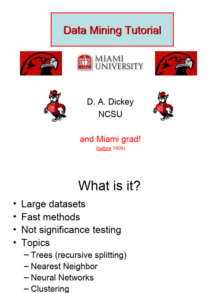 DataMining Tutorial | PDF