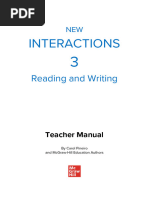 New Interactions 3 Reading & Writing | PDF