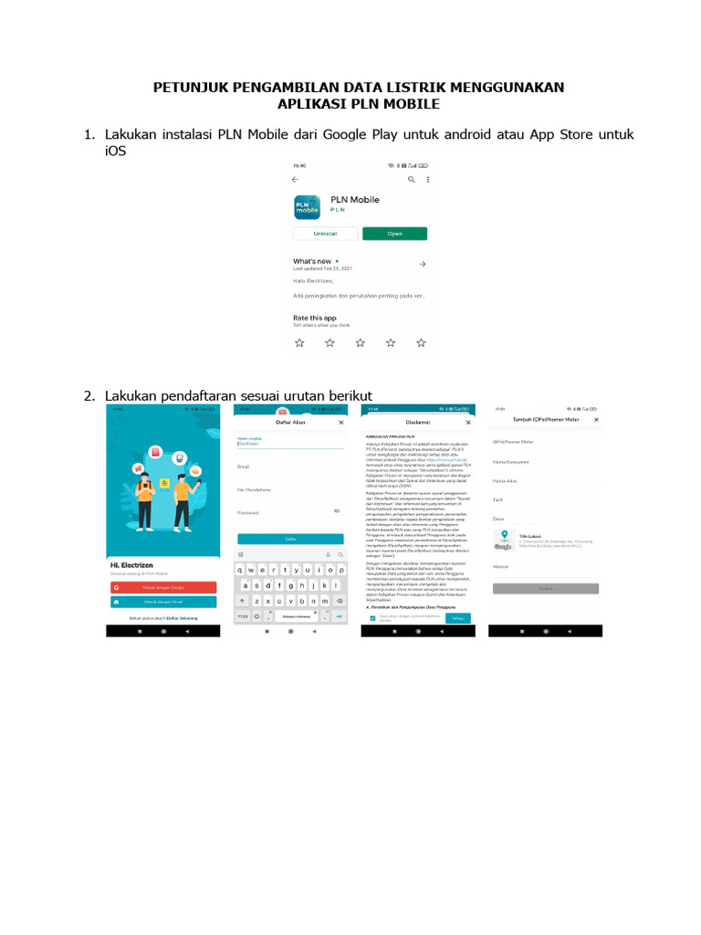 Petunjuk Pengambilan Data Dari PLN Mobile | PDF | Pengelolaan Keuangan ... Petunjuk Pengambilan Data Dari PLN Mobile | PDF | Pengelolaan Keuangan ...
