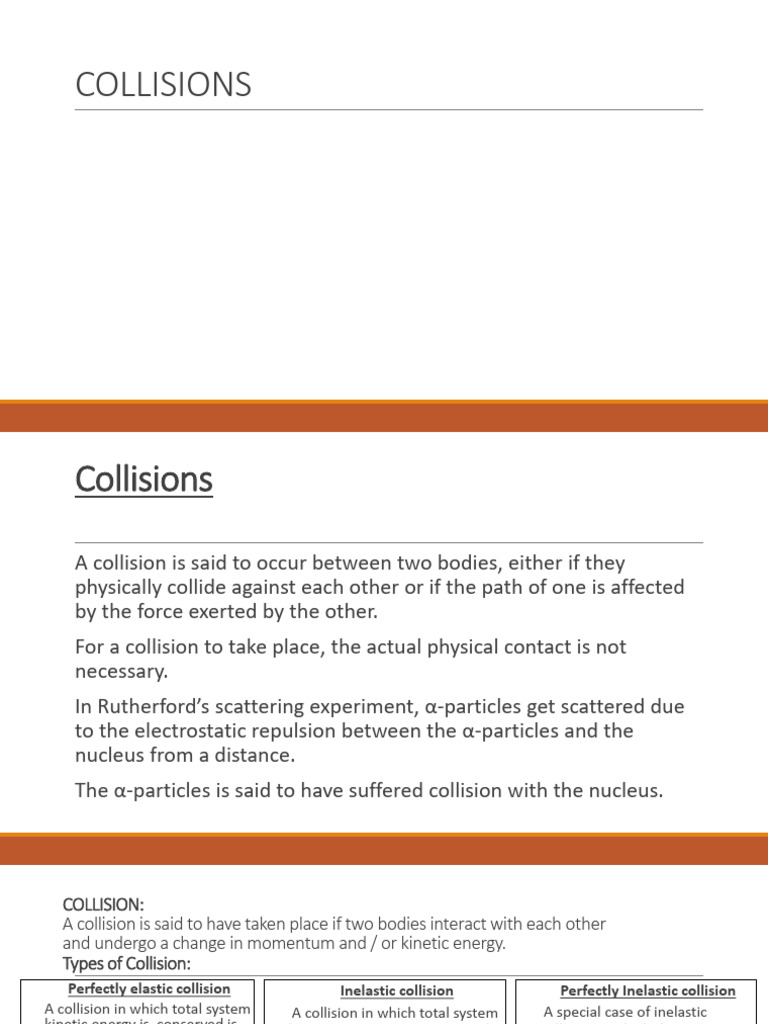 Unit 4 PPT Collisions | PDF