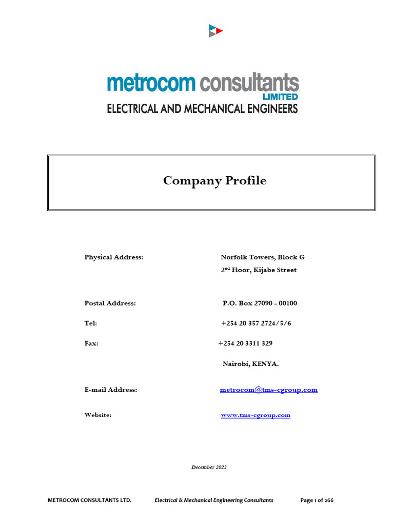 Metrocom Company Profile - December 2023 | PDF