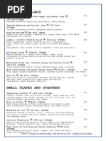 Ruscello Menu | PDF | Salad | European Cuisine