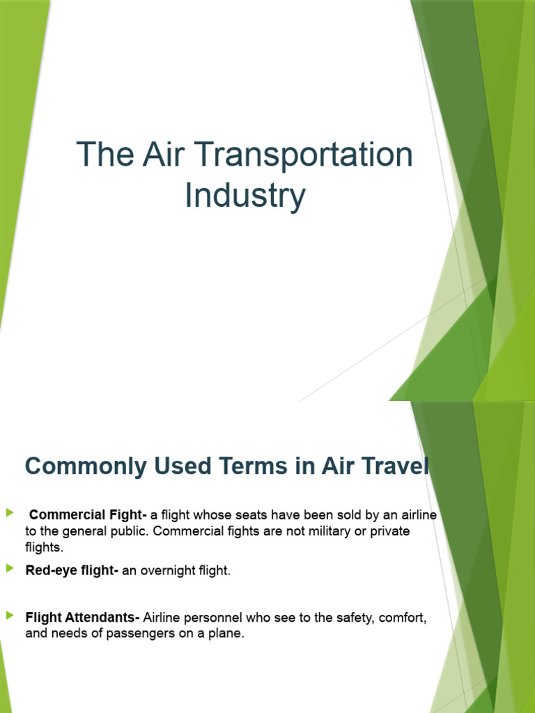 Air Travel Industry Terms Explained | PDF | Business Class | Airlines