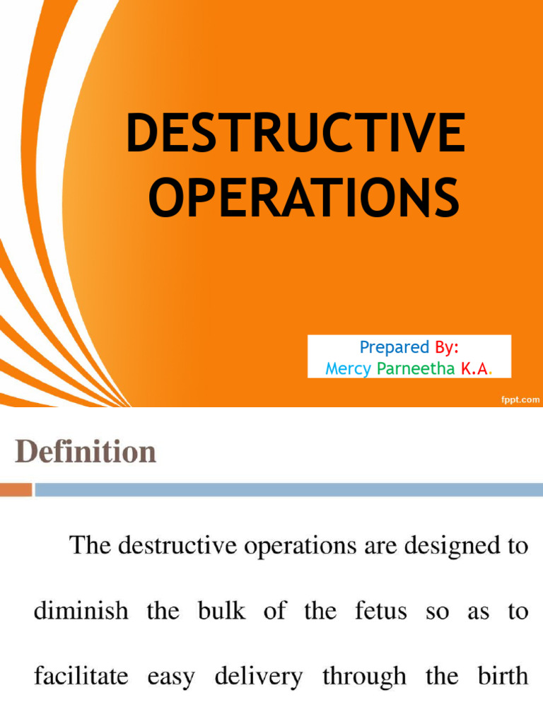 Destructive Operations | PDF