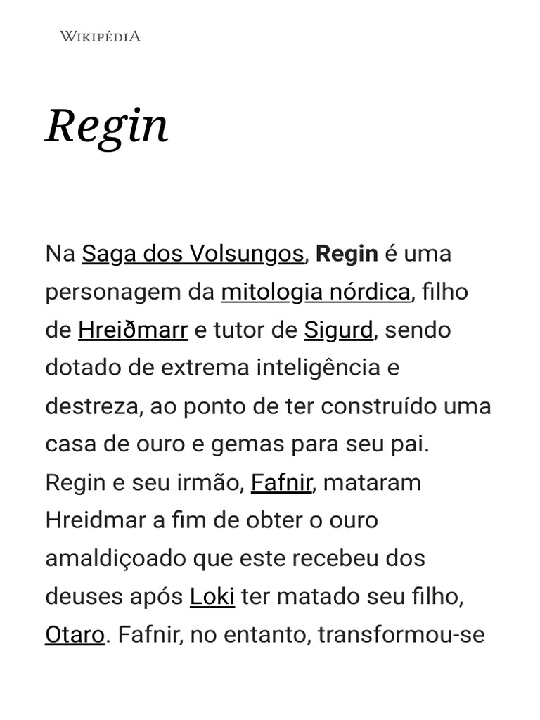 Regin - Wikipédia, A Enciclopédia Livre | PDF