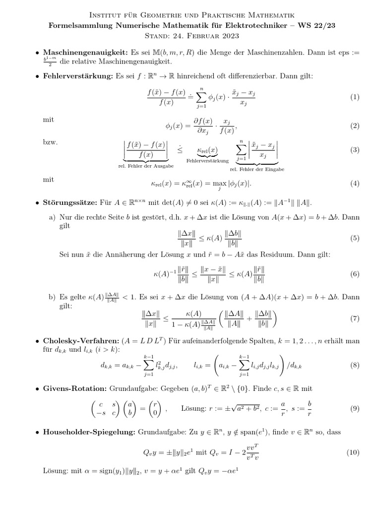 Formelsammlung Et 23 | PDF