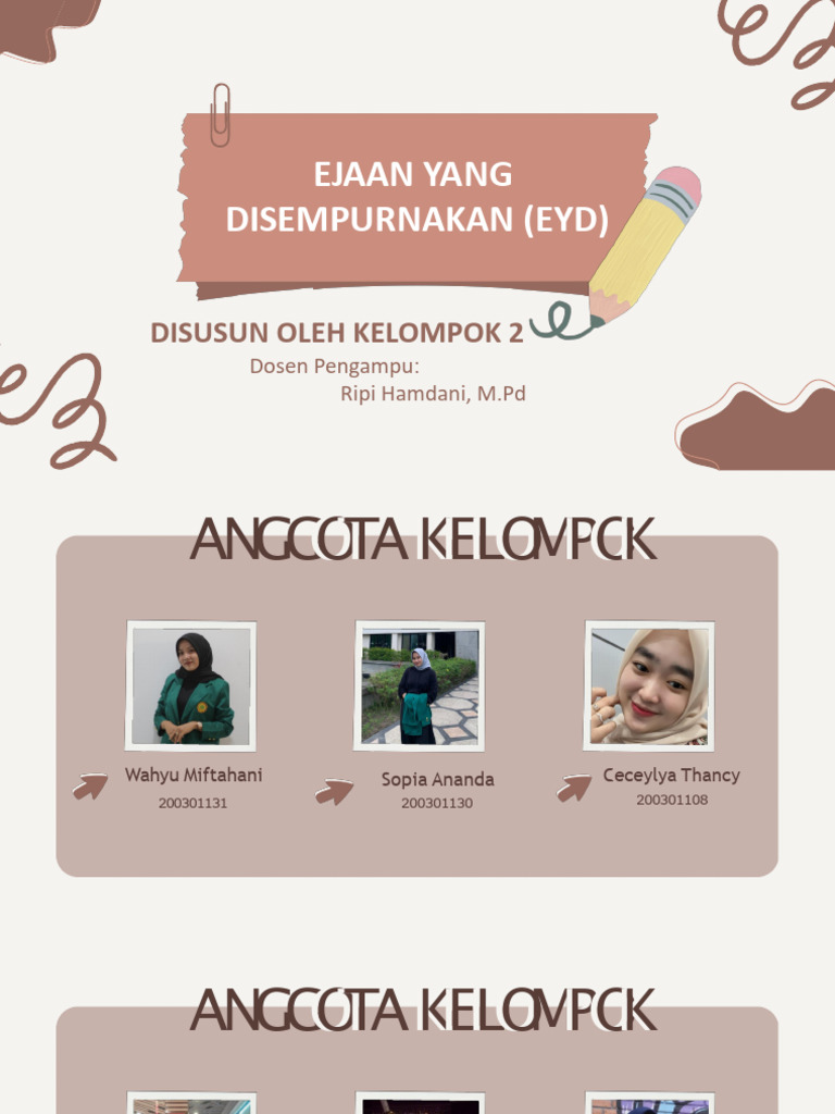 Bahasa Indonesia EYD PPT DAN WORD | PDF | Seni & Disiplin Bahasa | Kajian Bahasa Asing