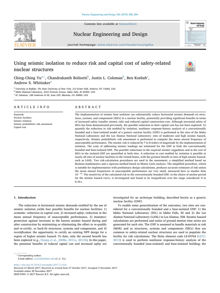Nuclear Engineering and Design | PDF | Science & Mathematics